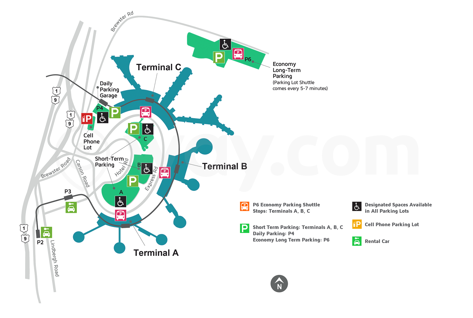 Newark Liberty International Airport Map EWR Airport Map