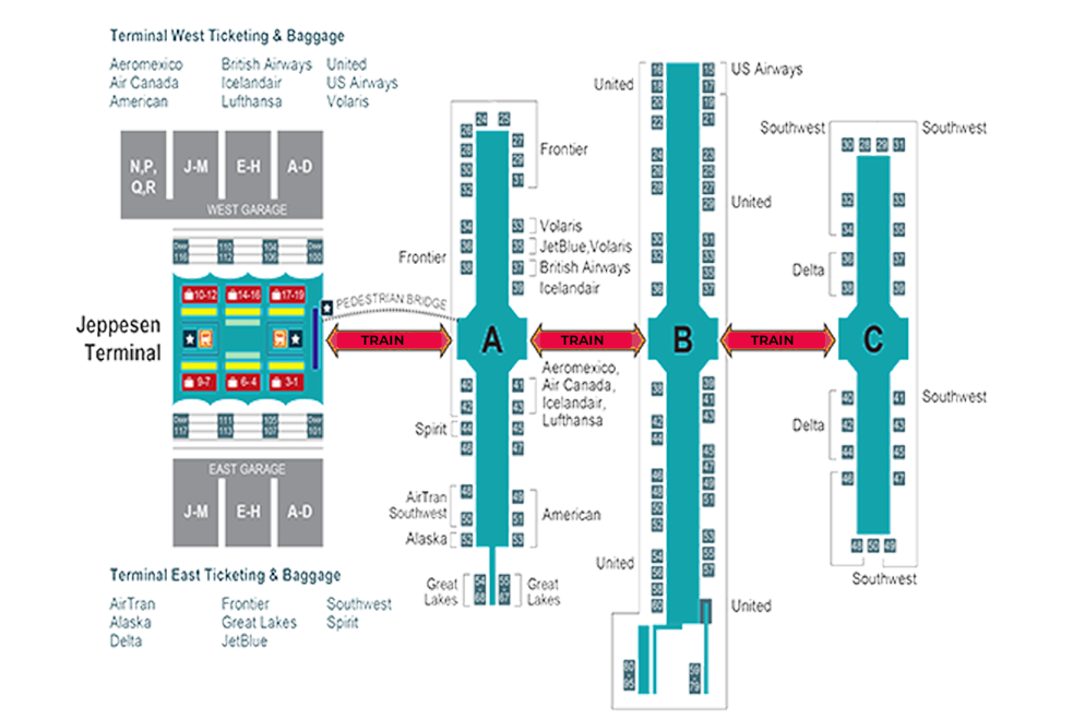 Denver Airport Map Denver International Airport Map